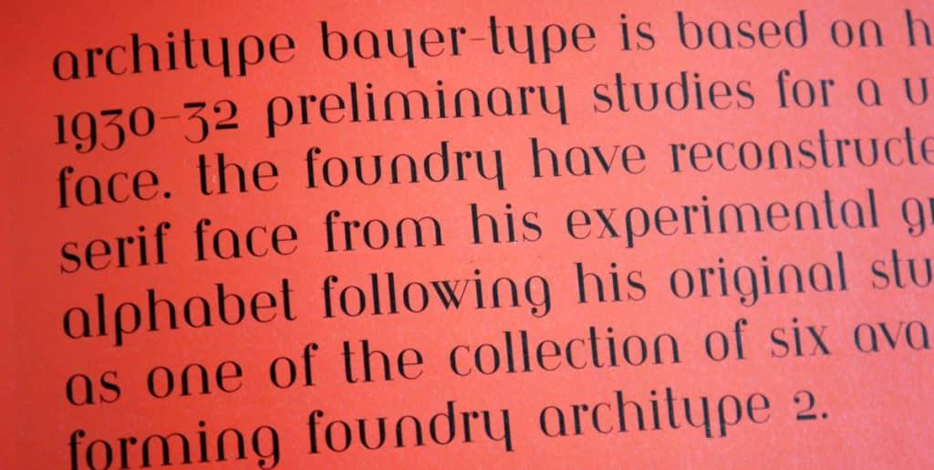 Architype Bayer-Type - The Foundry Types