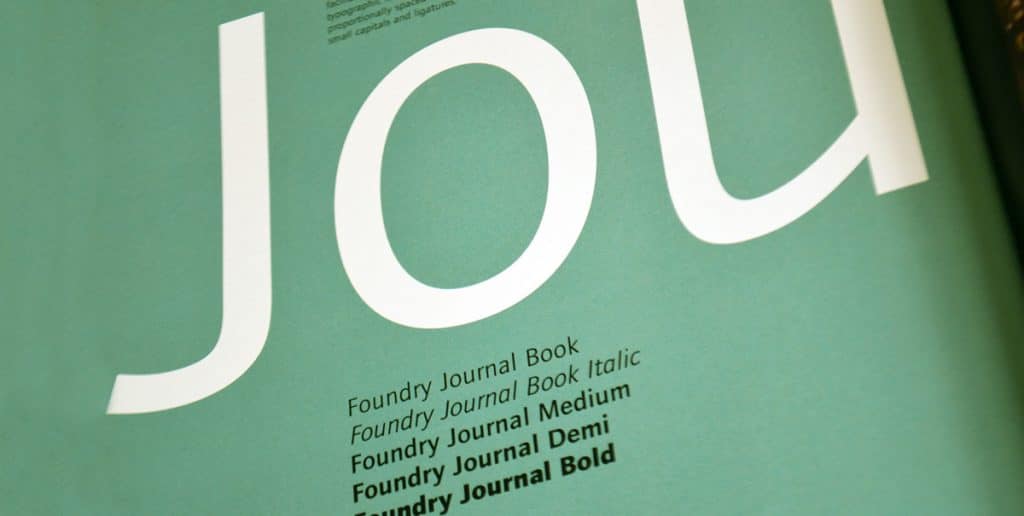 Foundry Journal - The Foundry Types