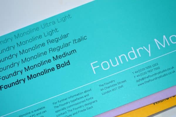 Foundry Monoline - The Foundry Types