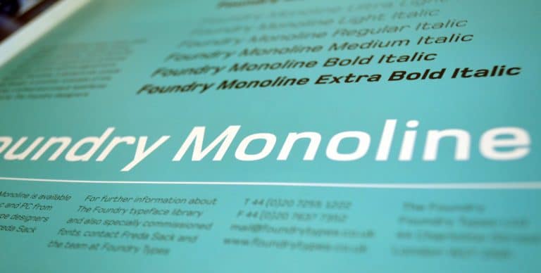 Foundry Monoline - The Foundry Types