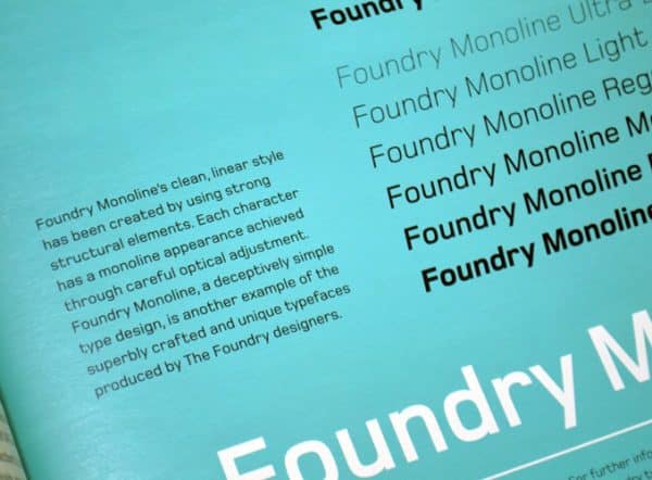 Foundry Monoline - The Foundry Types