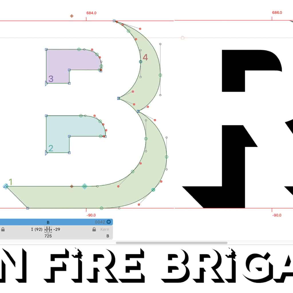 London Fire Brigade typeface